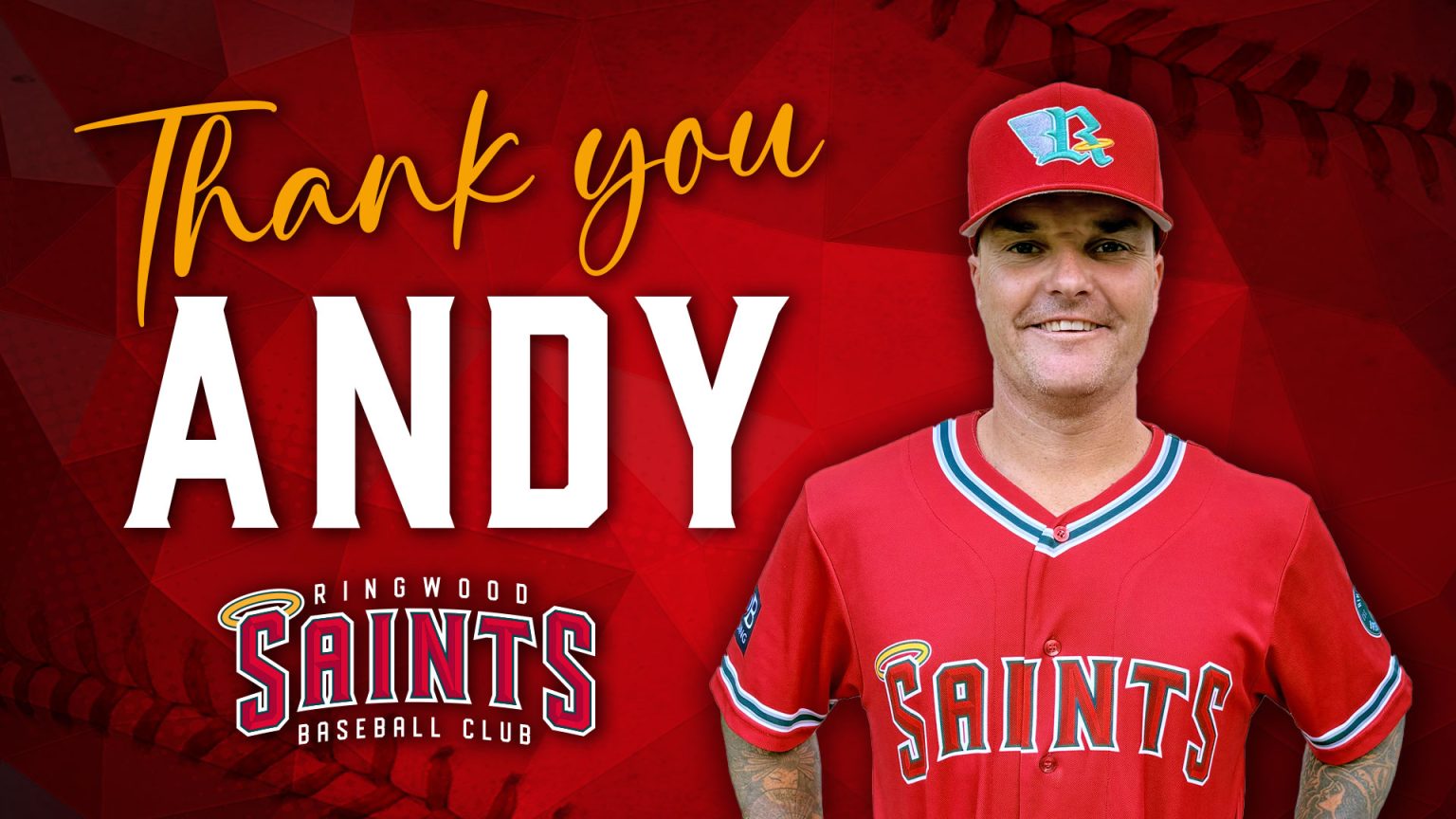 Thank You Andy | Ringwood Saints Baseball Club